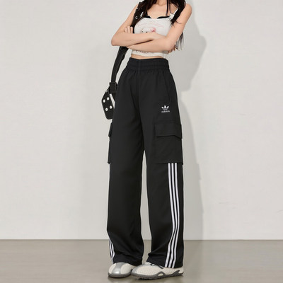 阿迪达斯正品女款工装运动长裤