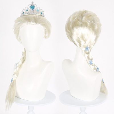 爱莎公主cos假发 冰雪奇缘艾莎辫子Elsa公主款万圣节装扮假发辫子