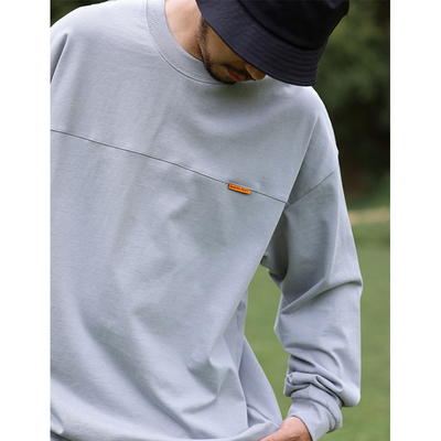 男士重磅长袖休闲宽松