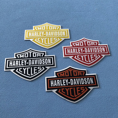 MOTOR CYCLES哈雷车贴 摩托车复古改装金属装饰贴 车身划痕贴铝标