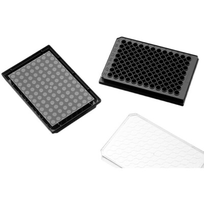 96黑色透明培养孔替康宁