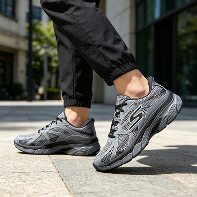 【自营】Skechers斯凯奇男鞋透气网面缓震跑步鞋 221103/CCBK