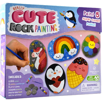 可爱石头绘画可爱解压玩偶