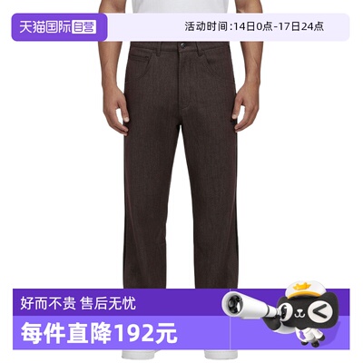 【自营】adidas阿迪达斯男三叶草三条纹修身休闲裤牛仔长裤KT6371