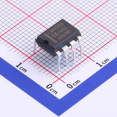 射频低噪声放大器 LM4558N DIP-8 HGSEMI(华冠)