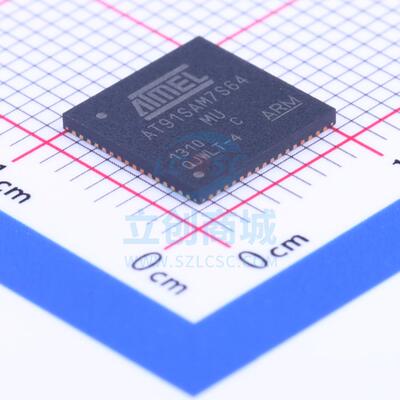 芯片IC AT91SAM7S64C-MU-999 QFN-64_9x9x05P MIC 全新原装进口