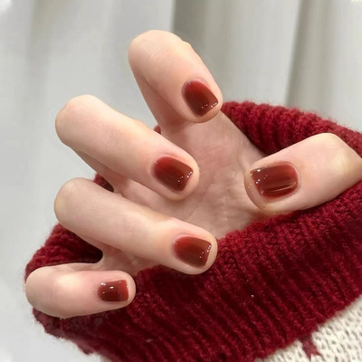 网红热推指甲油免烤快干可撕拉持久不掉色显白冰透裸色美甲油