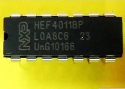 四2输入端与非门 HEF4011BP HCF4011BE DIP14