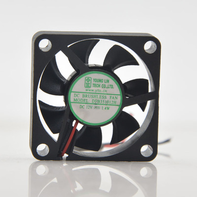 YONG LIN 3.5厘米 DFB351012H 12v 1.4w 3510 显卡南北桥静音风扇