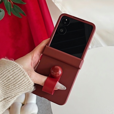 铰链全包小折叠屏保护套腕带指环