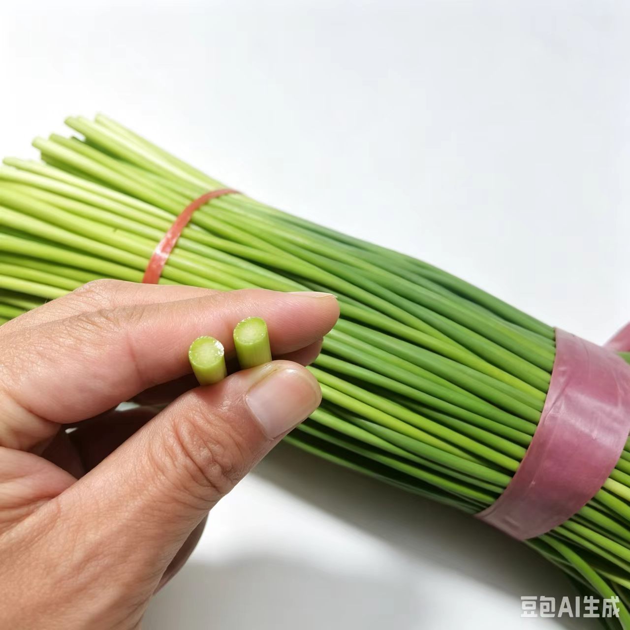 河南露天长杆红帽蒜苔农家自种头茬现摘现发当季新鲜蒜苔