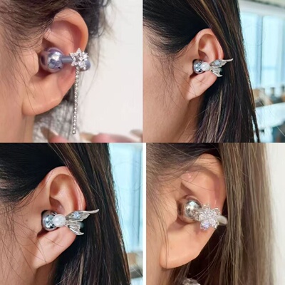 适用freeclip2耳机夹星星蝴蝶结耳夹扣小众个性气质时尚精致耳夹