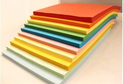 包邮彩色复印纸A470g打印彩色纸彩色手工折纸500张/包