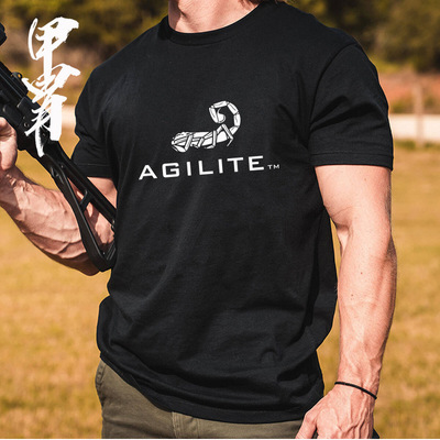 蝎子防务主题款 夏季新品 以色列AGILITE  圆领短袖T恤 勇者T恤