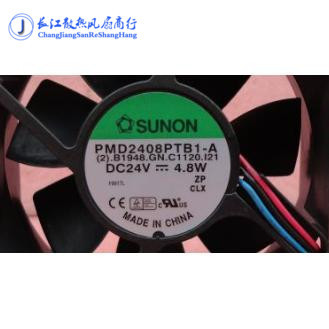 SUNON PMD2408PTB1-A 8025 24V 4.8W 3线 双滚珠大风量变频器风扇