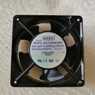 原装台湾卡固KAKU KA1238HA2SAT/BAT 220V 12038 12CM散热风扇