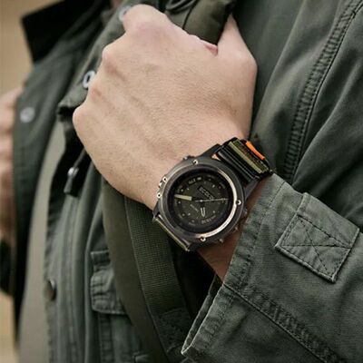 适用佳明GARMINFenix8一体快拆魔术贴织物泰铁时7快拆佳明22 26mm