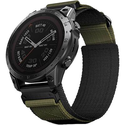 适用佳明GARMINFenix8一体快拆魔术贴织物泰铁时7快拆佳明22 26mm