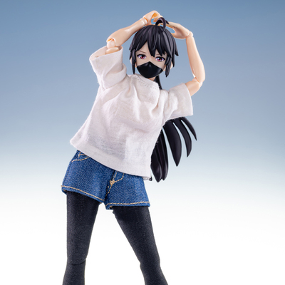 1/12兵人衣服配件牛仔短裤T恤