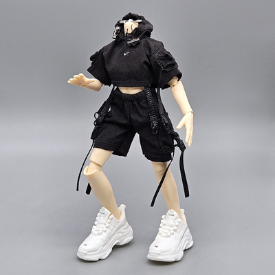 12分素体阿巳3.0娃衣bjd工装短裤