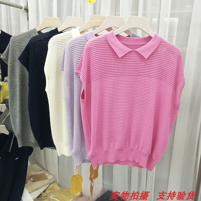 夏季新款v领设计感修身显瘦上衣