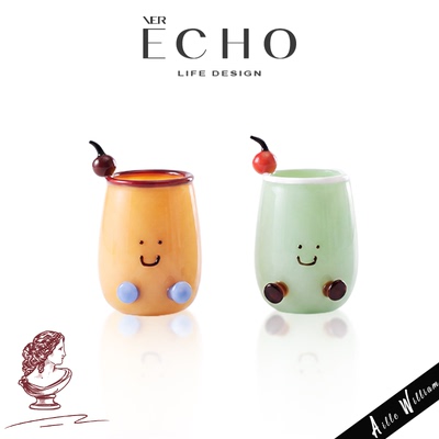 ECHO小众设计感玻璃迷你水杯礼物