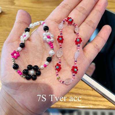 现Tver acc韩国正品小众设计感花朵串珠手链女甜美百搭手饰
