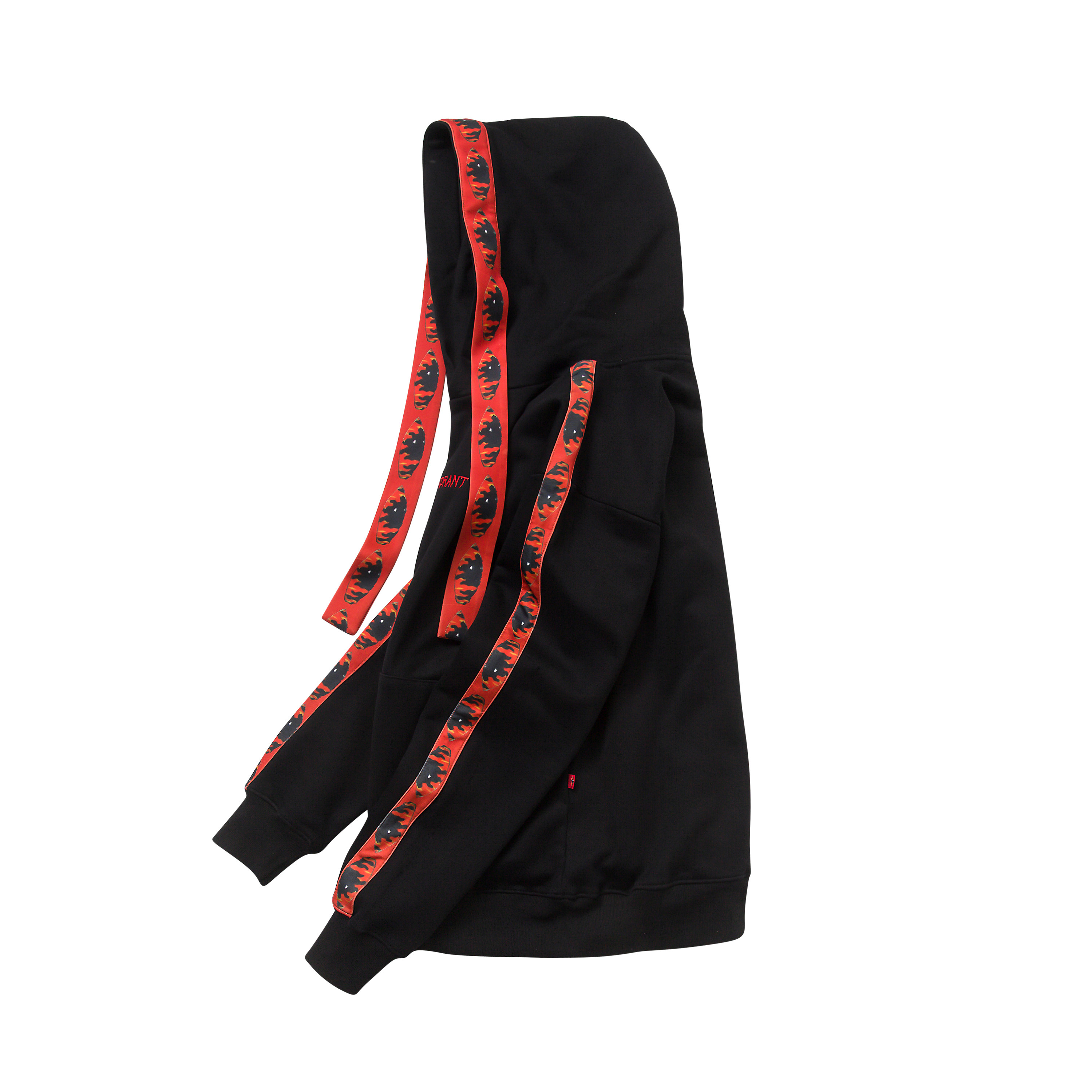 YEE QUADRANT|“火眼金睛”国潮高街 Oversize 串标飘带刺绣卫衣