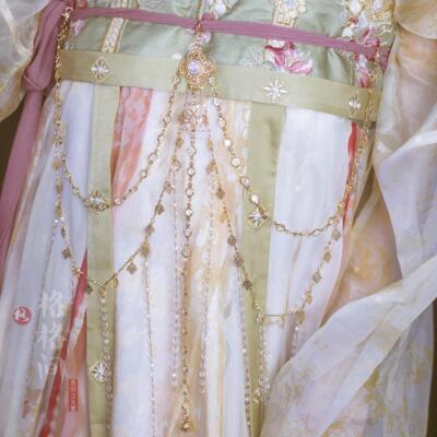 格格间原创汉服配饰女胸花胸链