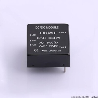 TDK10-48S15W   Vin=18V~72V Vout=15V 670mA  价格以咨询为准
