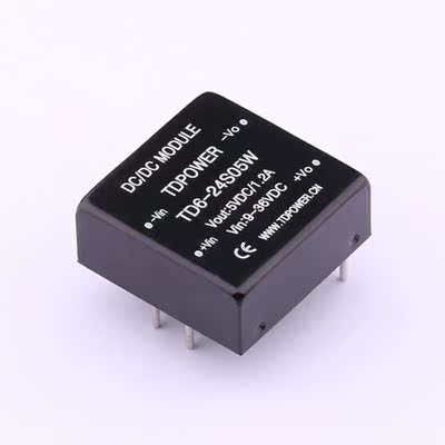 TD6-24S05W  Vin=9V~36V Vout=5.05V 1.2A  价格以咨询为准