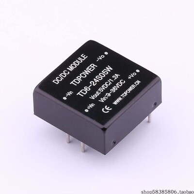 TD6-24S05W  Vin=9V~36V Vout=5.05V 1.2A  价格以咨询为准