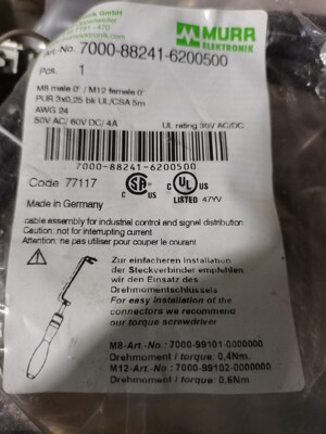 MURR/穆尔7000-88241-6200500电缆