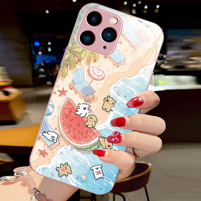 note20plus8苹果14SamsungS25三星S23fe手机壳A55线条小狗S24ultra女s22u男54玻璃53+34case16适用52夏21西瓜