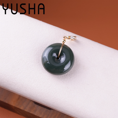 和田玉平安扣女款吊坠轻奢时尚百搭复古GP09