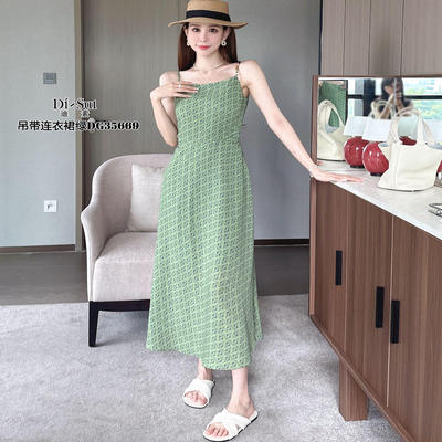 现货特价DI-SUI女装欧洲站2025新款35669法式韩系吊带连衣裙女