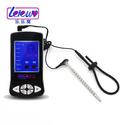Male penis electric shock punishment toy urethral dilator