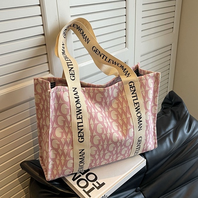 时尚帆布大容量托特包女