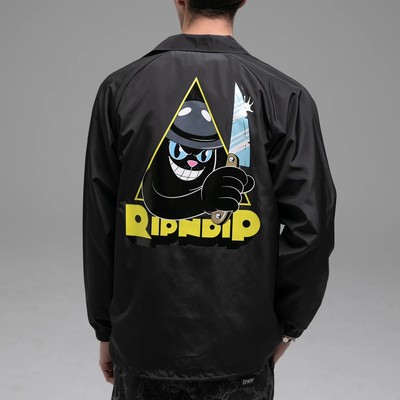 【Ohh】现货 RIPNDIP SLICE AND DICE COACHES JACKET 贱猫 夹克