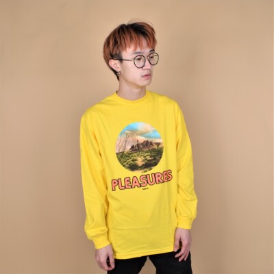 PLEASURES長袖街头風黃色
