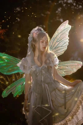 夜幕降临时 小精灵施展魔法啦~『翅膀定制』