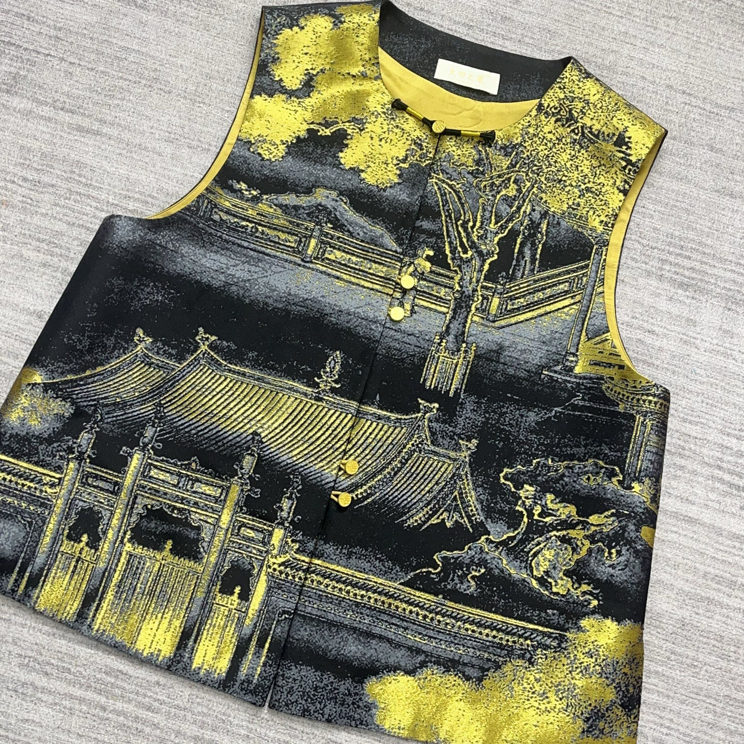 马甲外套特价活动品牌宋锦章绒蚕丝支持来图定制来料加工不退换