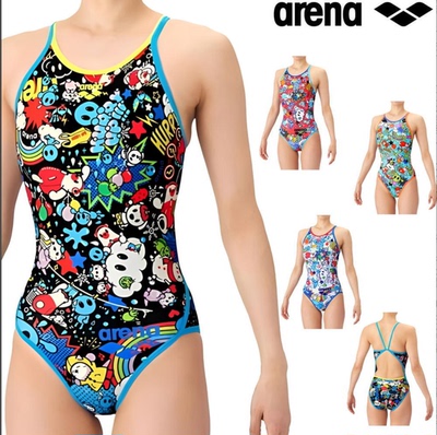 Arena阿瑞娜游泳连体女三角fina泳衣训练健身AQUA游泳装AS6SWM26L