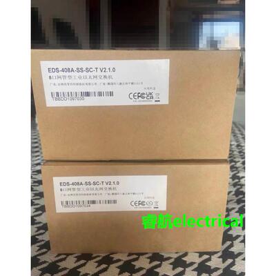 MOXA EDS-408A-SS-SC-T两光六电单模带环网宽温型交换机 全新原装