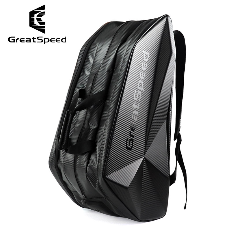 greatspeed四大满贯6-9支装硬壳网球包羽毛球包单肩双肩独立鞋仓