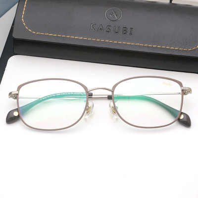 KASUBI卡苏比眼镜框圆框纯钛男女全框可配高度数近视眼镜架17530