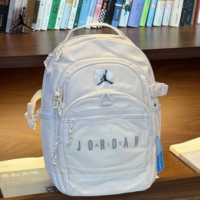 Jordan乔丹logo男女通用双肩包休闲简约风日常书包背包II6435-110