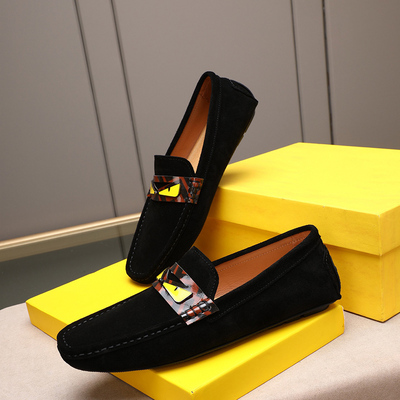 乐福鞋男鞋反绒皮懒人豆豆鞋