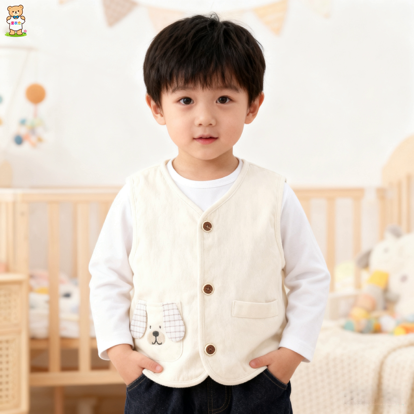 婴幼儿童马甲春秋款2026新款宝宝秋装外出坎肩无袖开衫秋季上衣服
