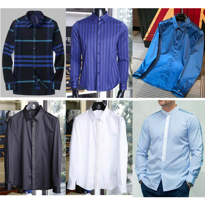 限量款3折细羊毛精梳棉男士衬衣